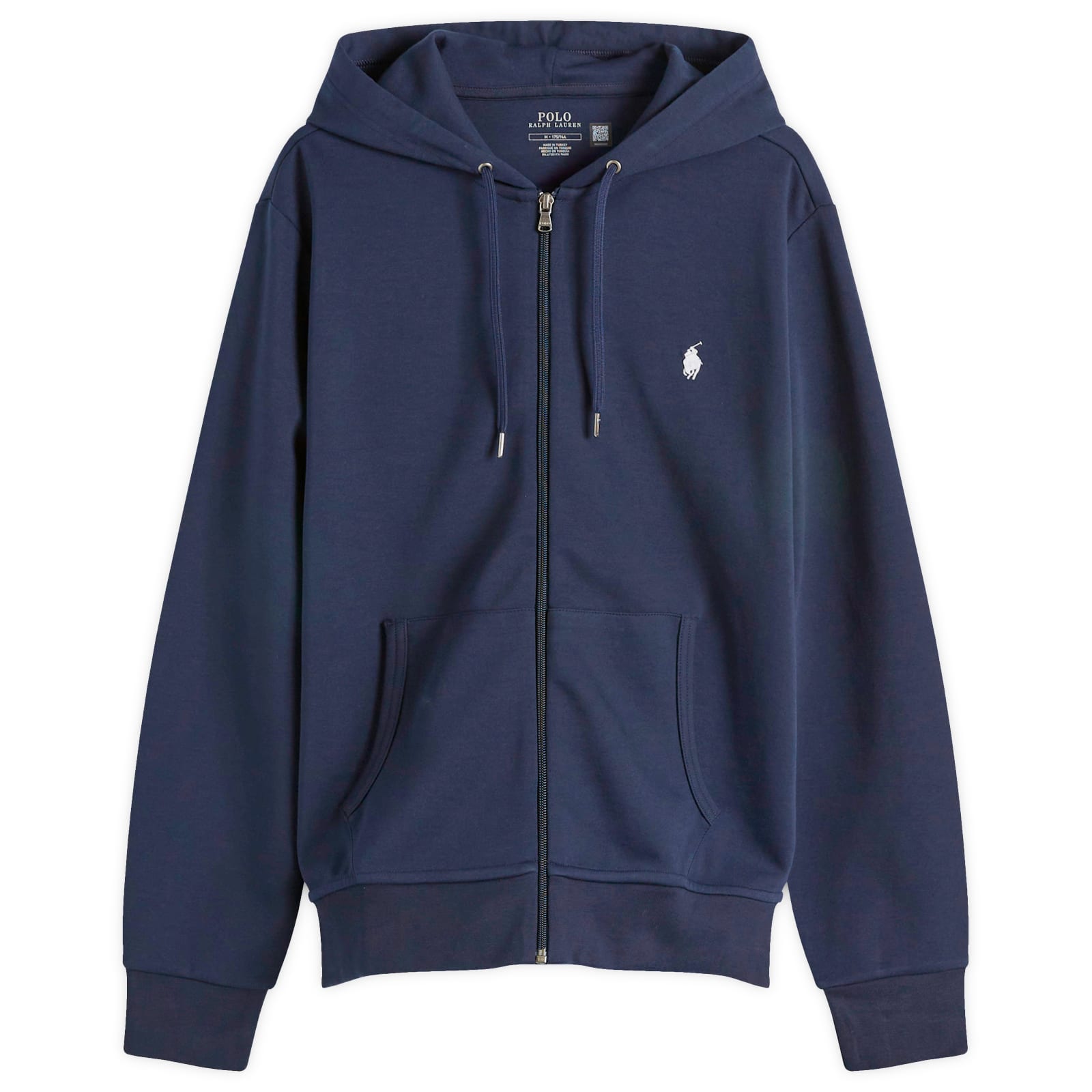 Ralph Lauren Double Knit Tech Zip Hoodie In Aviator Navy - 70% Off